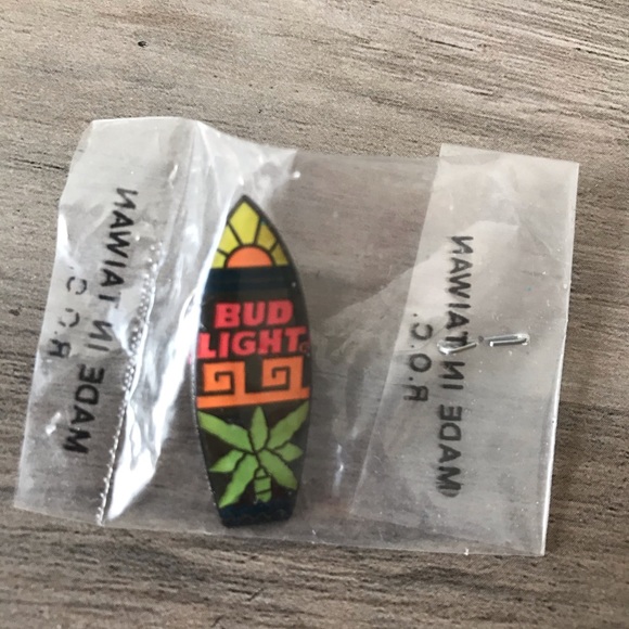 bud light | Other | 99s Bud Light Surfboard Colorful Enamel Pin | Poshmark